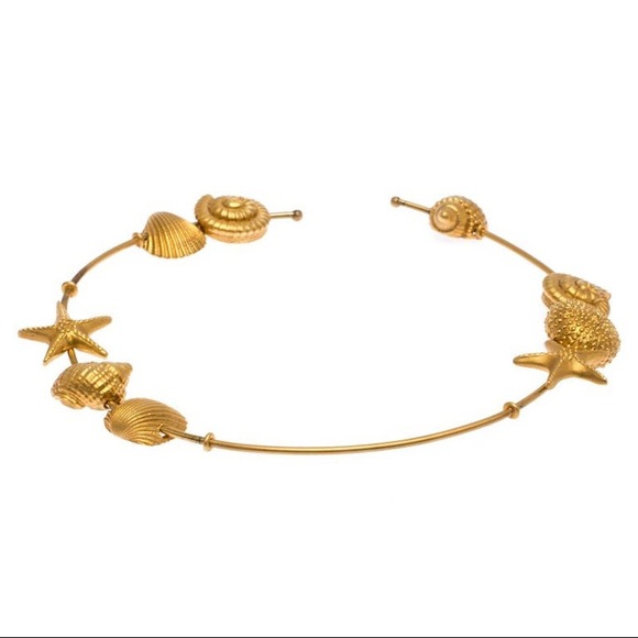 Valentino Garavani | Jewelry | Valentino Gold Starfish Seashell Choker ...